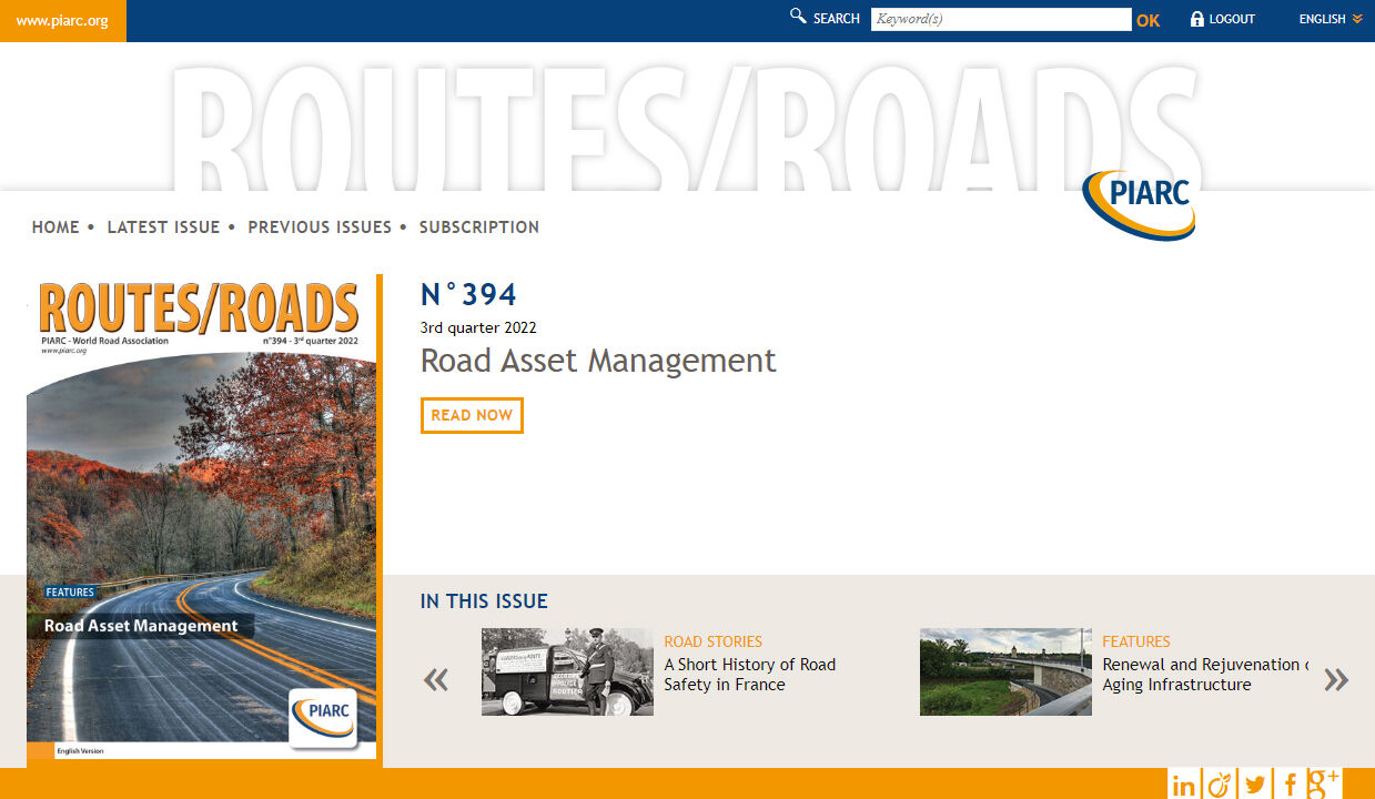 Road assets management | Knowledge base PIARC